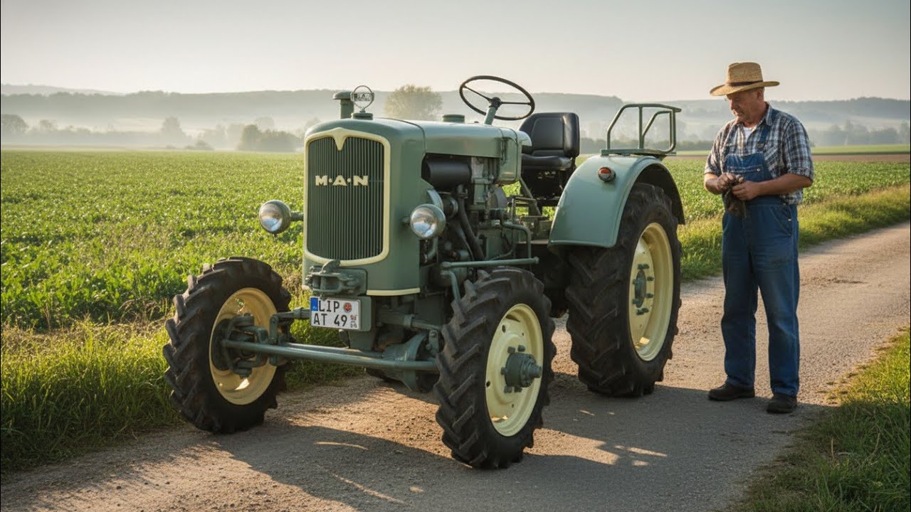 Dieser 65 Jahre alte MAN Traktor läuft IMMER NOCH 😱 | MAN 4 N1 (1959 ...