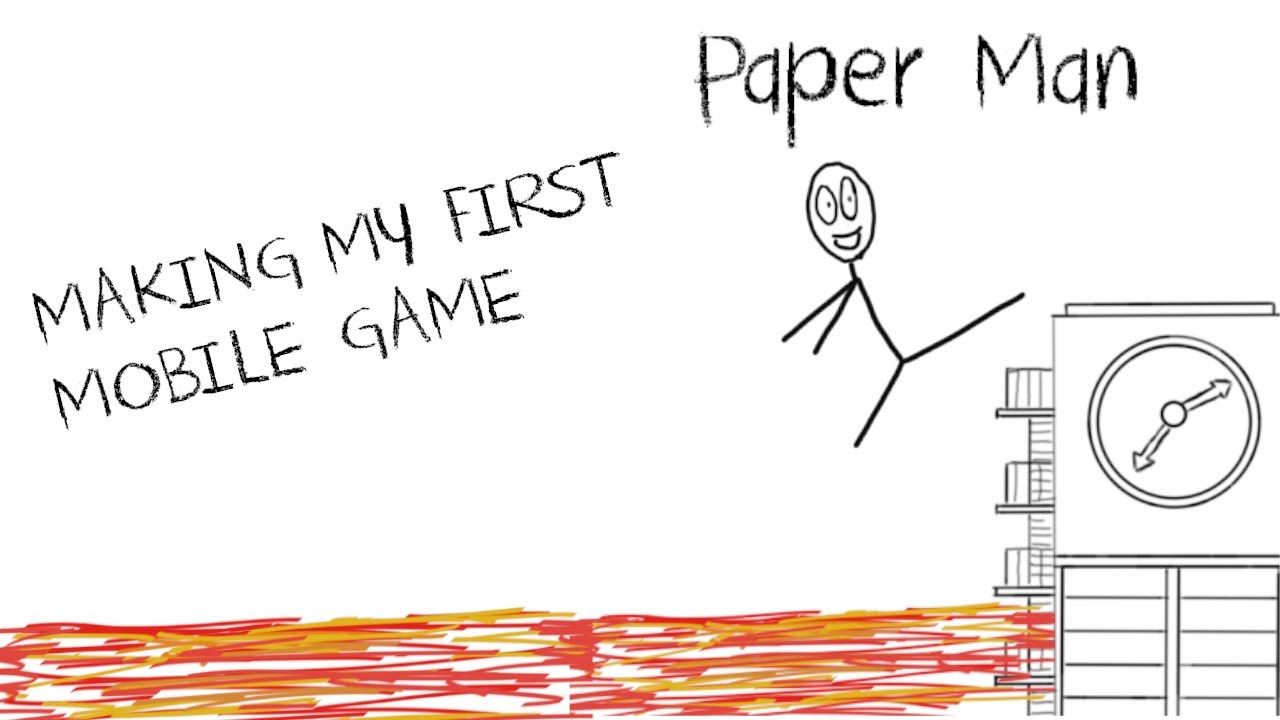 Making My First Mobile Game | Paper Man - YouTube