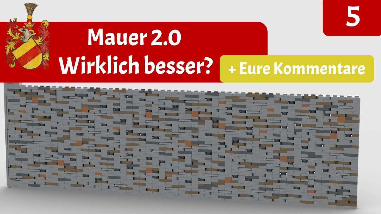 #005 Mauer 2.0 wirklich besser? - BUILDING A CASTLE WITH LEGO AND OTHER ...