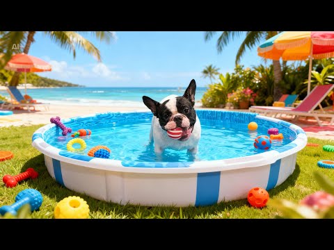 LE COMPRÉ UNA PILETA A MI PERRO Y ASÍ REACCIONÓ 😳💦🐶|More Andrade