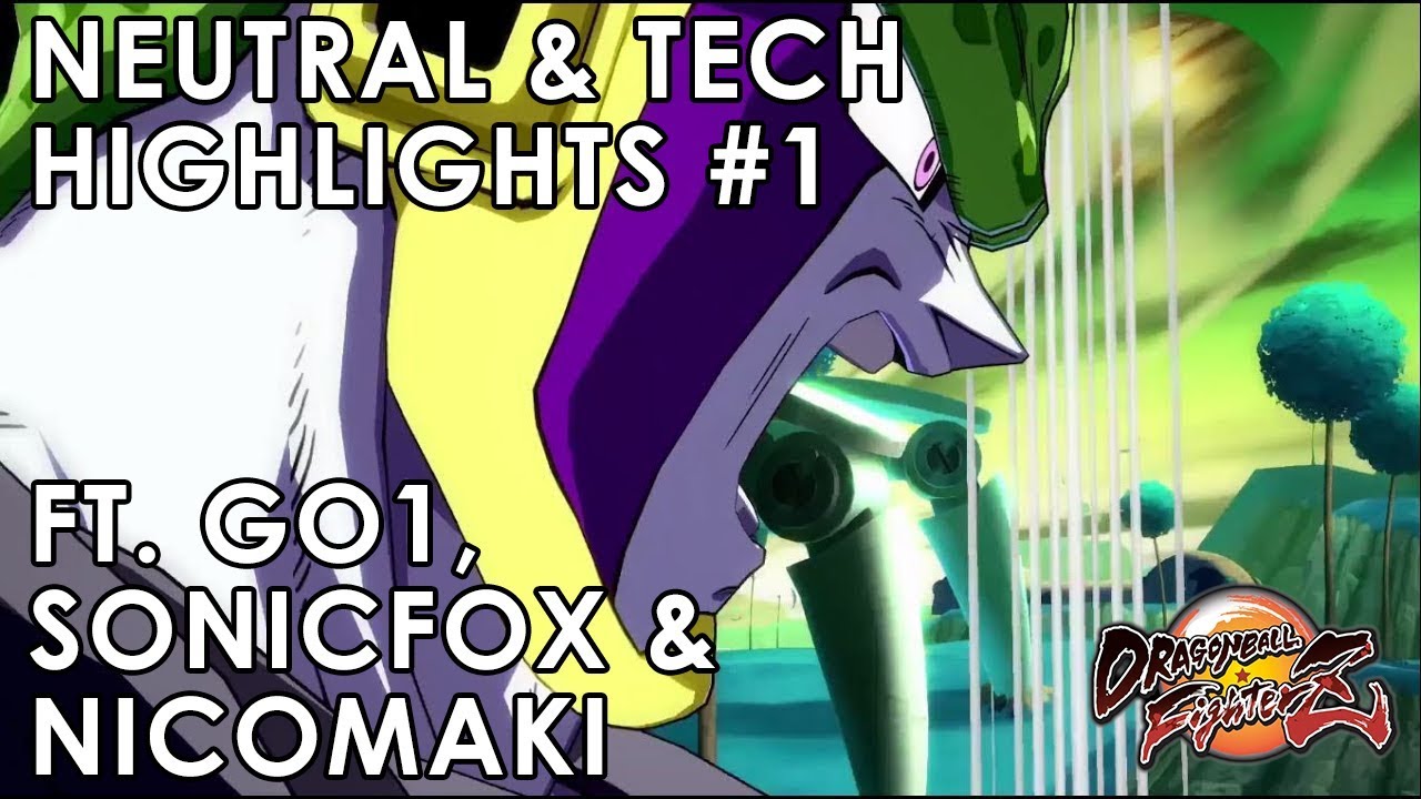 DBFZ Neutral and Tech Highlights #1 - Bardock and Cell w/ Go1, Sonicfox ...