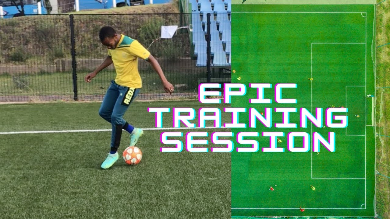 SOCCER TRAINING SESSION! (session 1)||Dribbling, Agility and Shooting ...