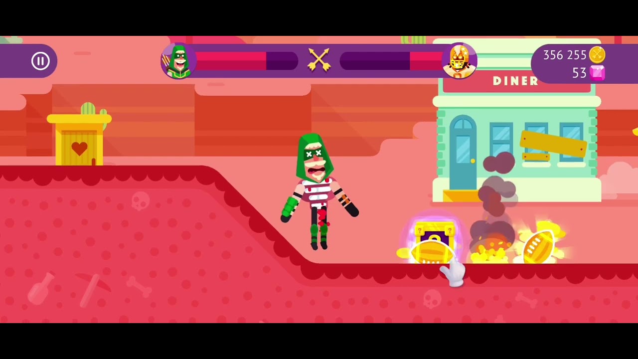 Bowmasters Robin the Quick shooter vs Mad Mike - YouTube