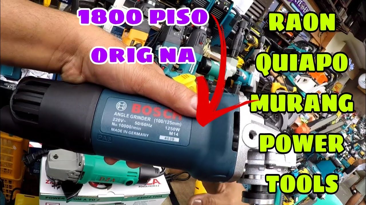 RAON QUIAPO MANILA MURANG POWERS TOOLS SA BANGKITA - YouTube