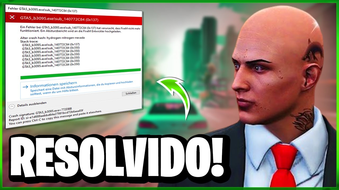 COMO RESOLVER ERRO GTA5_b3095.exe!sub_14060BEC4 - YouTube