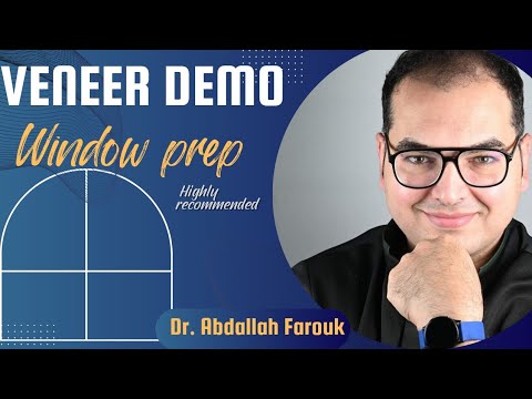 window preparation of veneer || Dr. Abdallah Farouk - YouTube