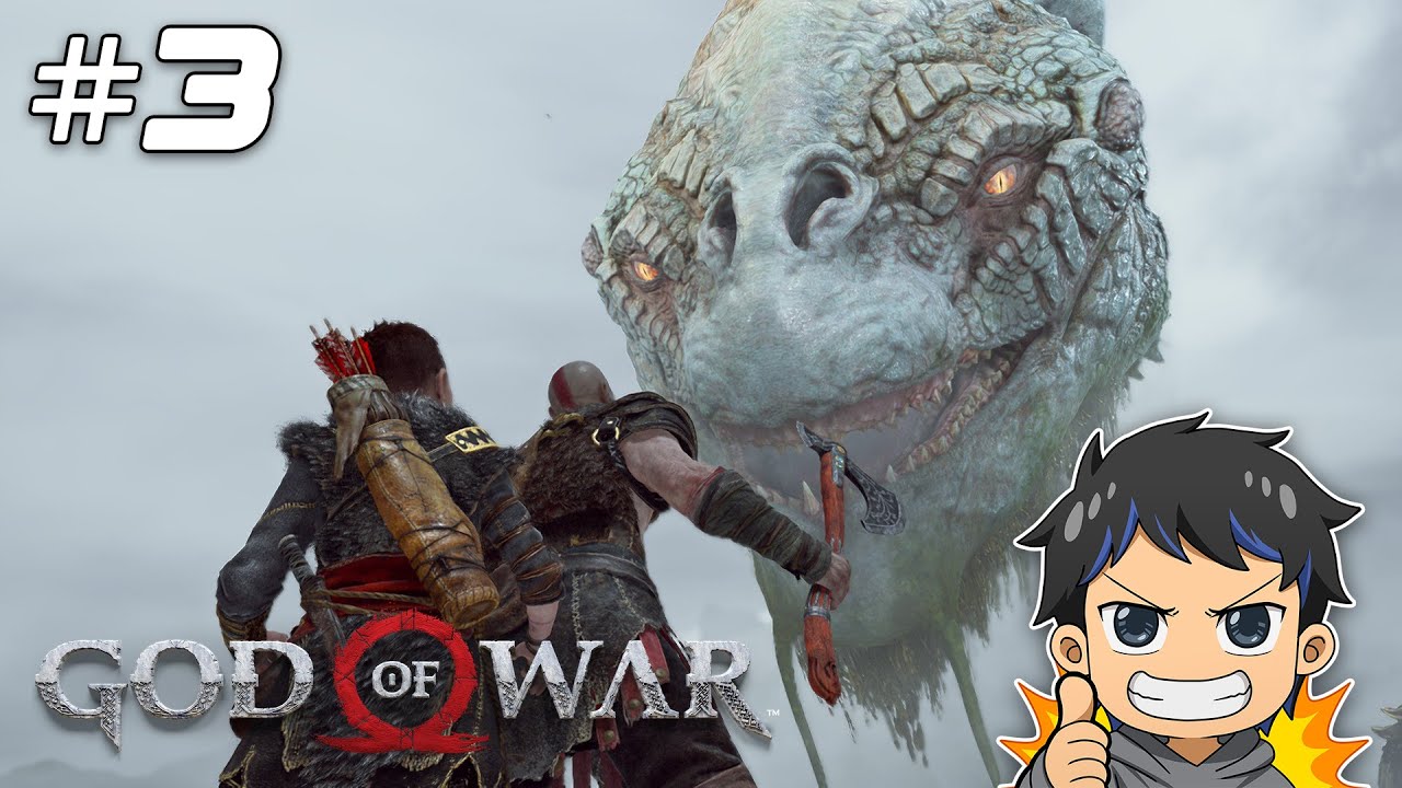 Botak Terkuat Jalan Jalan di Midgard - God of War #3 - YouTube