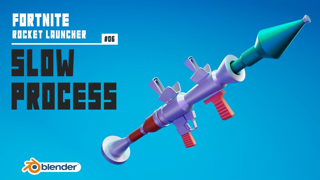 How to Make Fortnite Rocket Launcher in Blender 2.83 - 3D Modeling ...