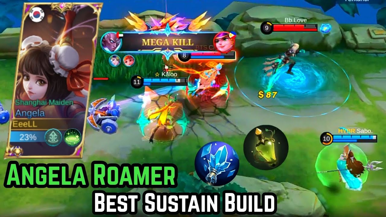 ANGELA BEST SUSTAIN BUILD‼️Tahan banting & Damage sakit. - YouTube