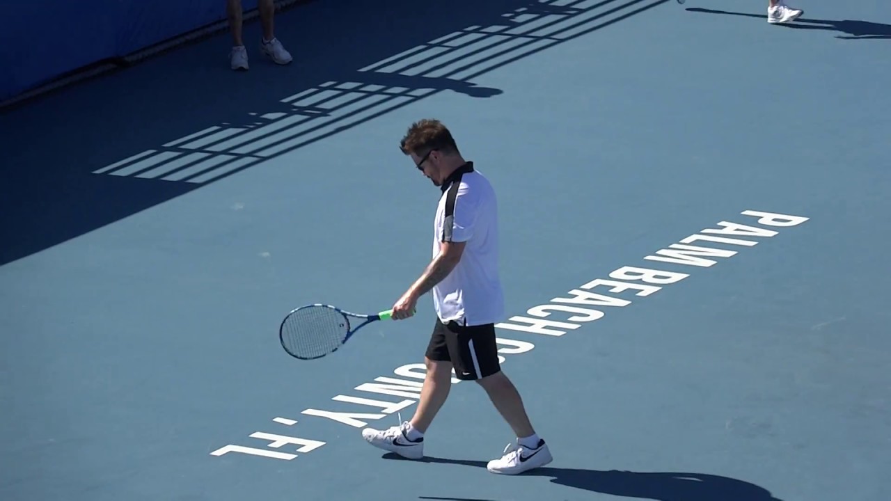 David Cook at the Chris Evert Pro-Celeb Tennis Classic (Day 2) - YouTube