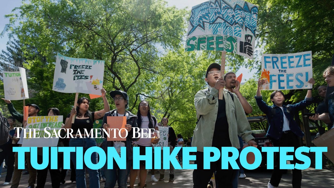 Sacramento State Students Protest Over Tuition Hikes - YouTube