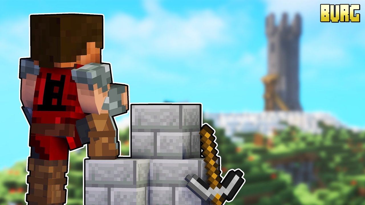Der Grundstein der Burg 🏰 Minecraft Burg - YouTube