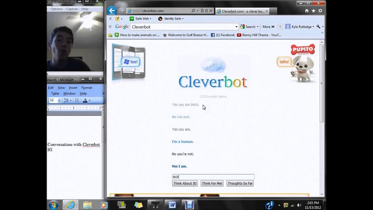Episode 1: Conversations with Cleverbot - YouTube