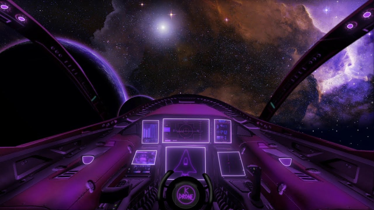 Deep Space Ambient Music and Journey in Spaceship Cockpit - YouTube