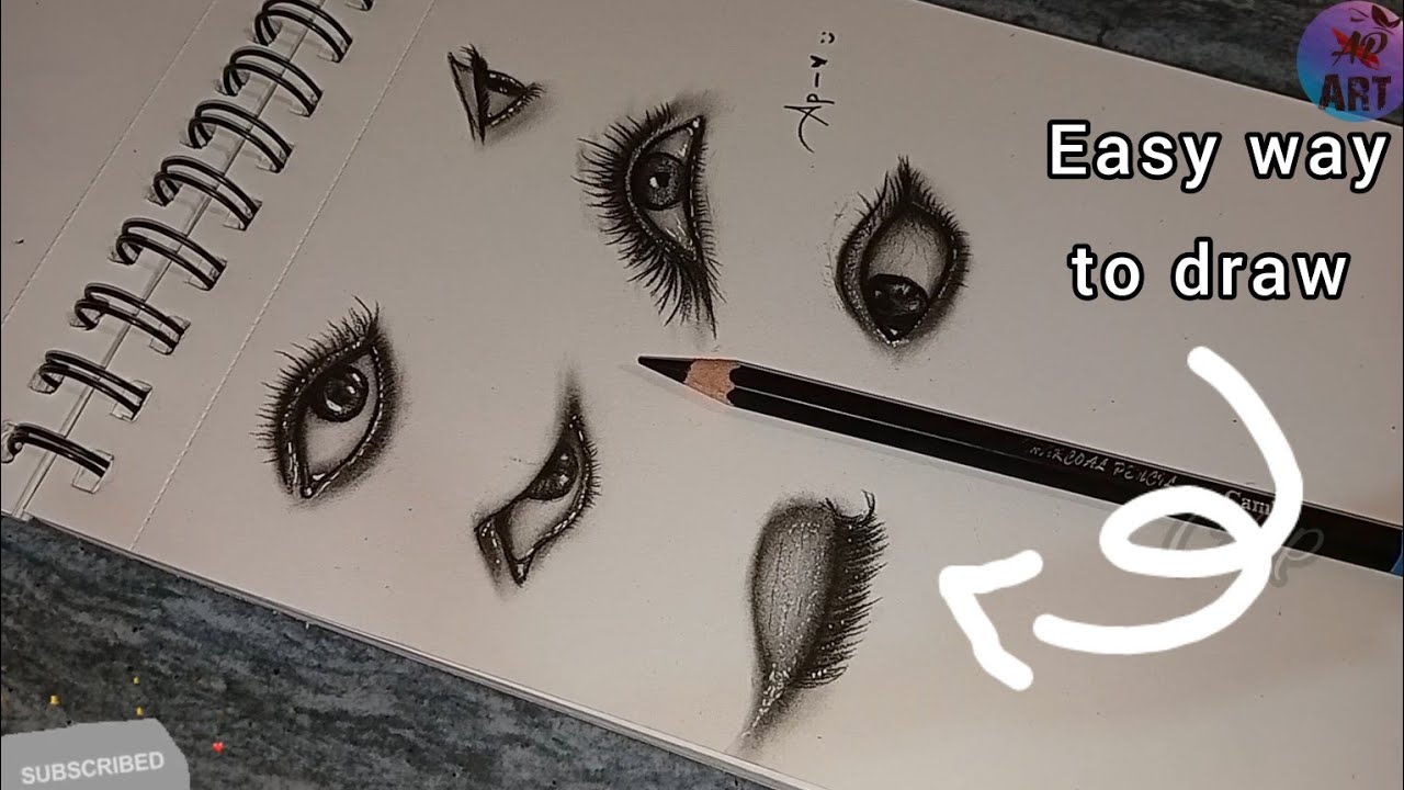 How To Draw Eyes From Different Angles || Easy Way || Step By Step ...