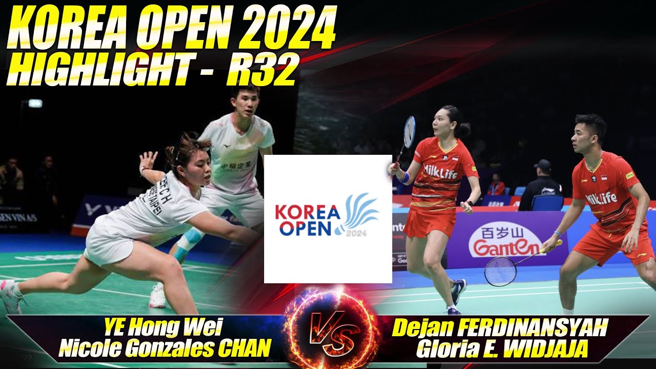 YE Hong Wei / Nicole Gonzales CHAN [TPE] vs Dejan / Gloria [INA ...
