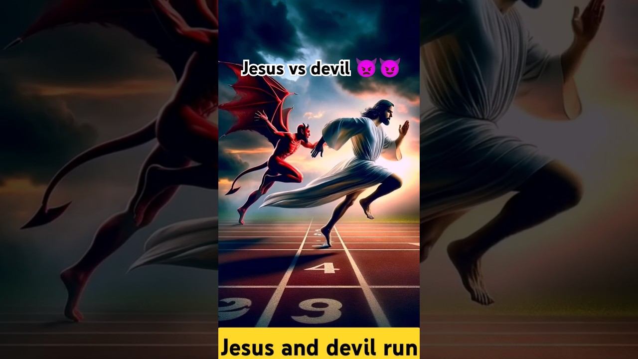 Jesus vs devil 👿👻 run devil is Jesus story subscribe now 🙏😍 # ...