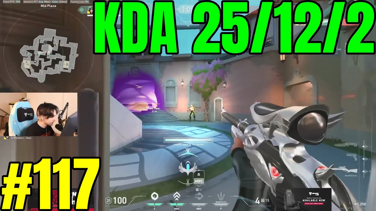 #117 TENZ JETT HIGHLIGHTS! KDA 25/12/2! 331 AVG COMBAT SCORE - YouTube