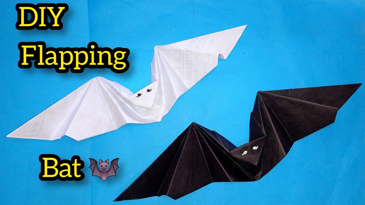 Origami Flapping Bat | How to make paper bat for Halloween - Cheeky ...