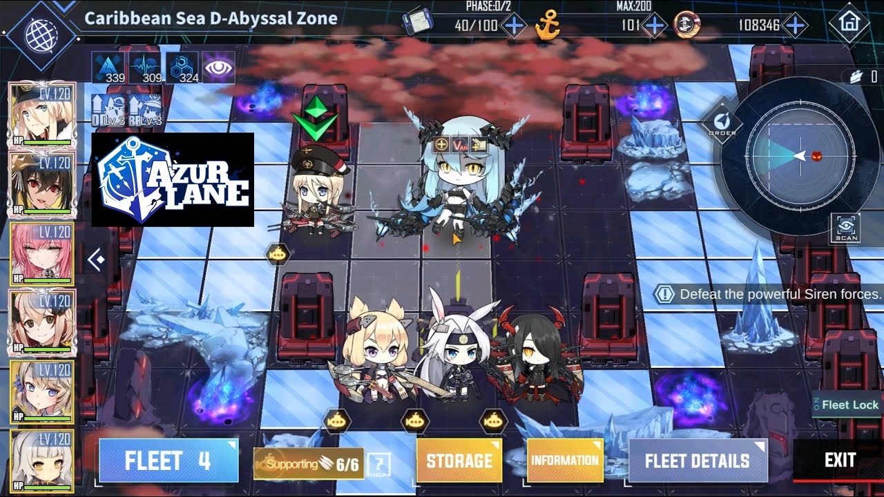 Azur Lane Operation Siren Map coordinate Enforcer IX Exploration reward ...
