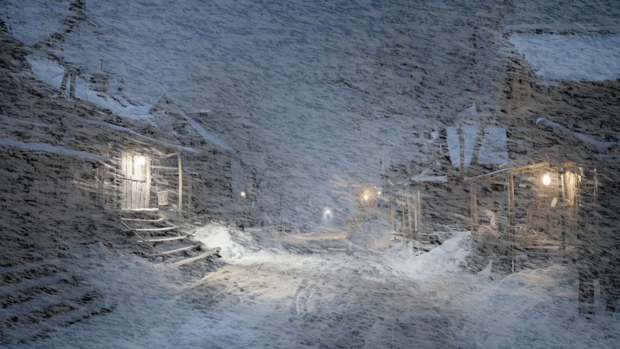 🌬️ Heavy Snowstorm Sounds and Windy Winter Night | Sleep, Relax ...