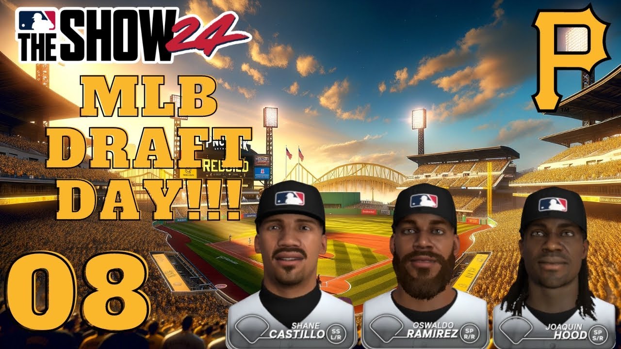 MLB Draft Day | MLB The Show 24 | Pirates Rebuild EP8 - YouTube