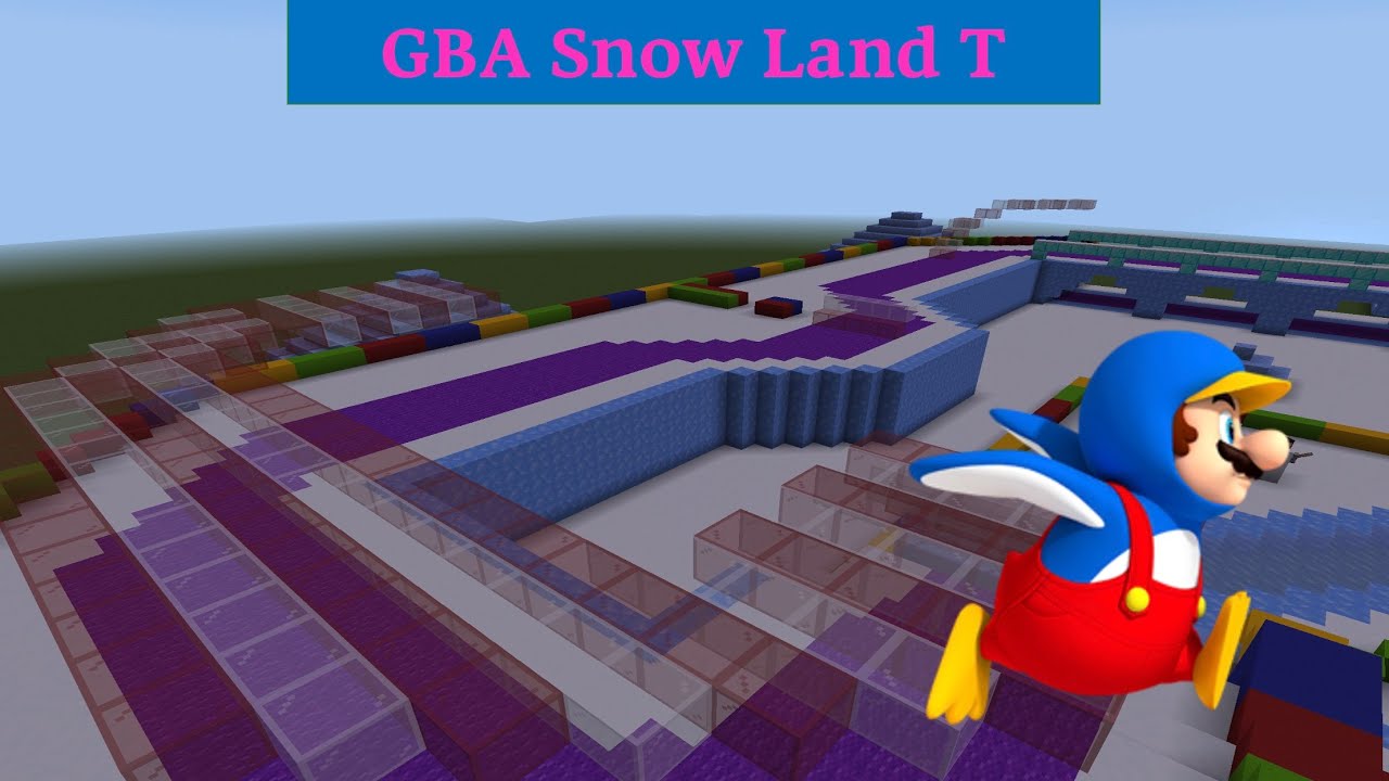 Mario Kart Minecraft - GBA Snow Land T - YouTube