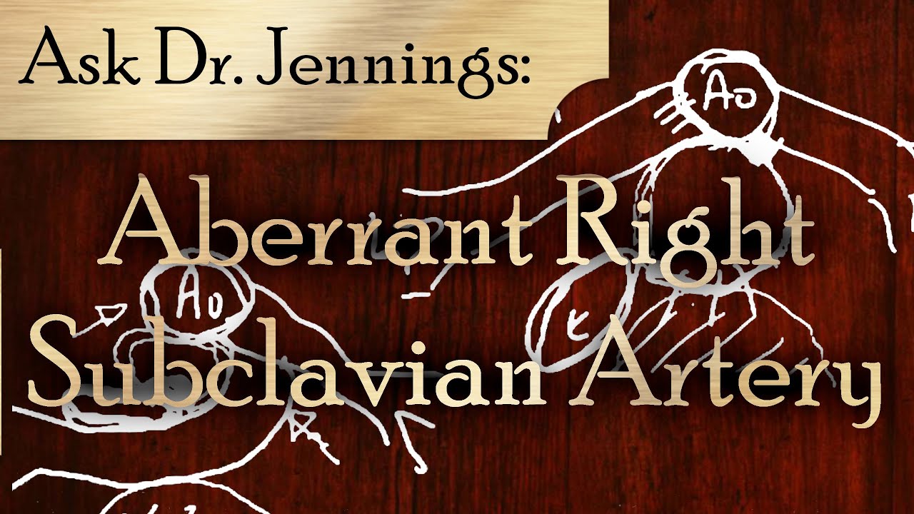 Aberrant Right Subclavian Artery (ARSA) Explained | Ask Dr. Jennings #1 ...
