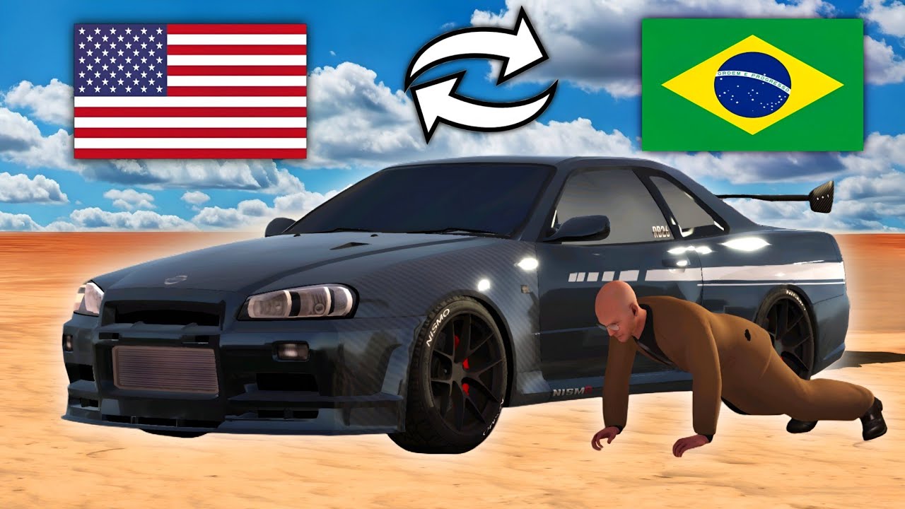 IMPORTANDO CARROS DA GRINGA PARA O BRASIL!!🚗(car parking multiplayer) - YouTube
