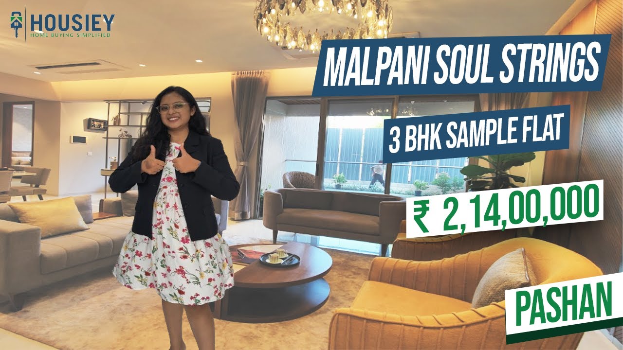 Malpani Soul Strings Pashan | 3 BHK Sample Flat Tour | Malpani Group ...