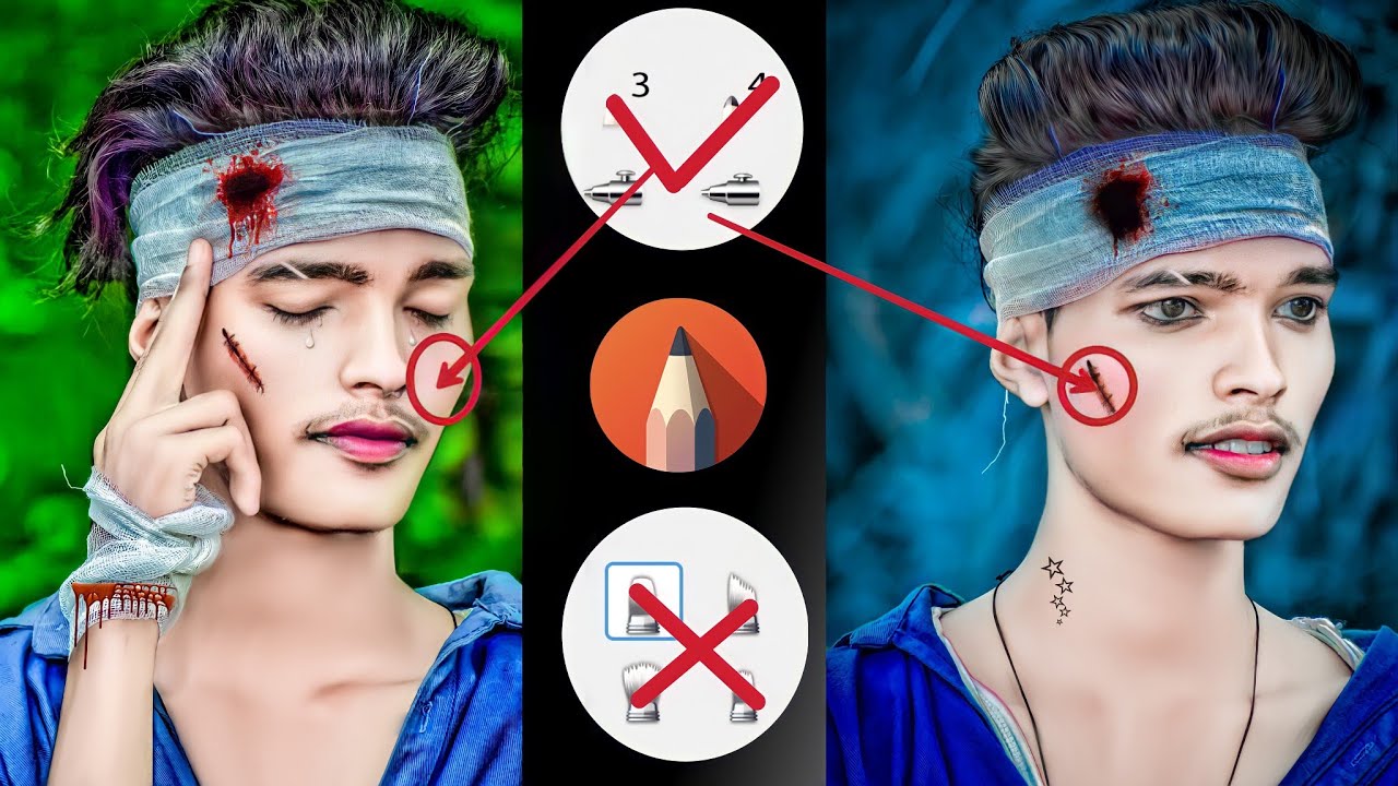 New video Sad|| photo editing kaise karen|| special New concept Broken ...