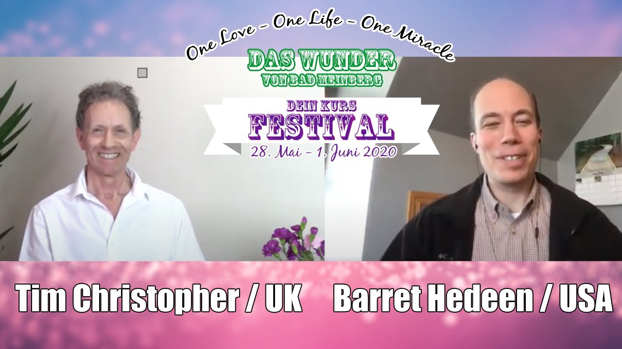 Tim Christopher in an interview about the ACIM Festival 2020 - YouTube