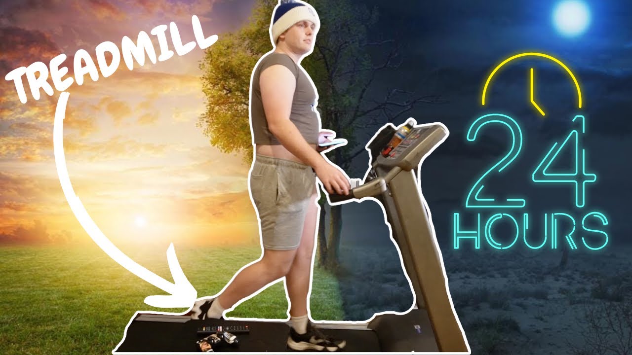 I Walked On A Treadmill For 24 Hours! - YouTube