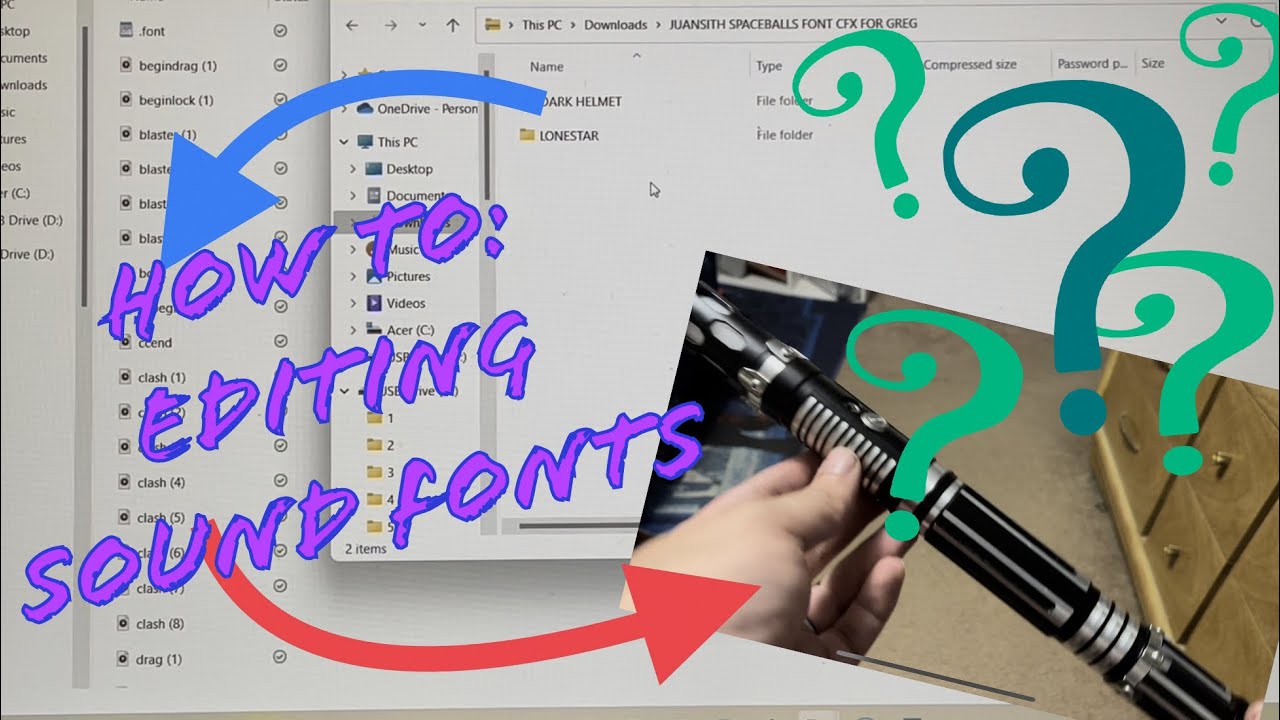 How To: Editing Sound Fonts - Crimson Dawn Lightsabers (Baselit ...