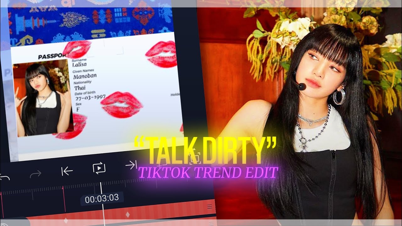 “I got lipsticks stamps on my passport” Tiktok trend tutorial [preset ...
