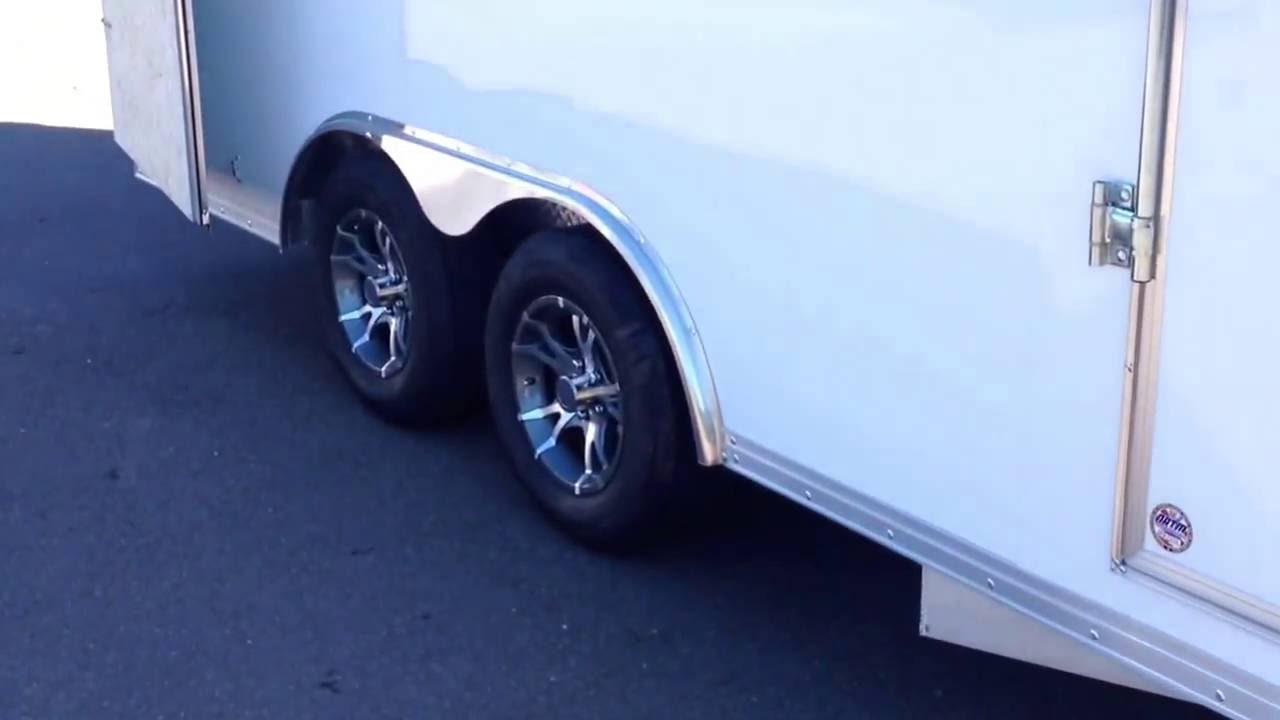 2016 Xpress 8' x 16' Aluminum Enclosed Trailer - YouTube