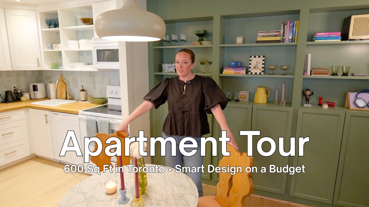 Touring a Stunning 600 Sq Ft Toronto Apartment with DIY IKEA Hacks ...