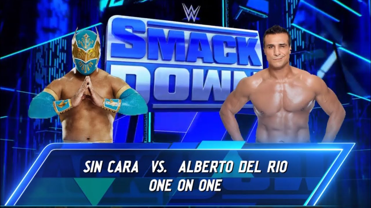 WWE - Sin Cara vs Alberto Del Rio SmackDown Lucha Libre One On One ...