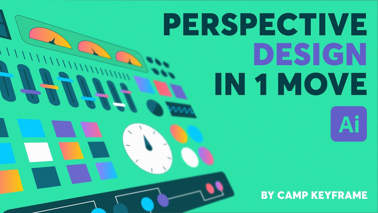Create Perspective Artwork in Adobe Illustrator - Tutorial - YouTube