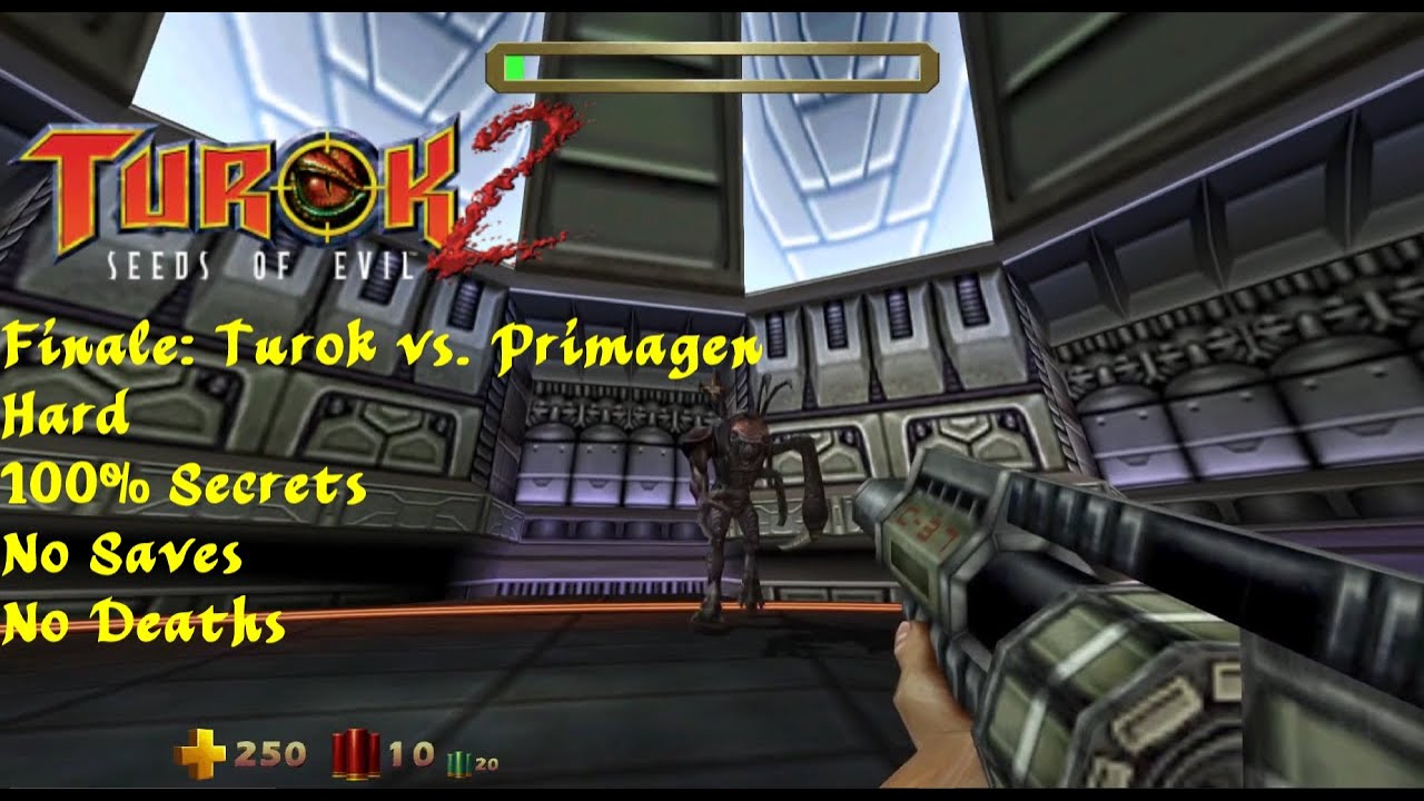 Turok 2: Seeds of Evil HD | Hard, 100% | Finale: Turok vs. Primagen ...