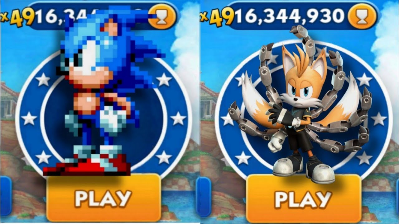 Sonic Dash - Classic Sonic VS Tails Nine _ Movie Sonic vs All Bosses ...
