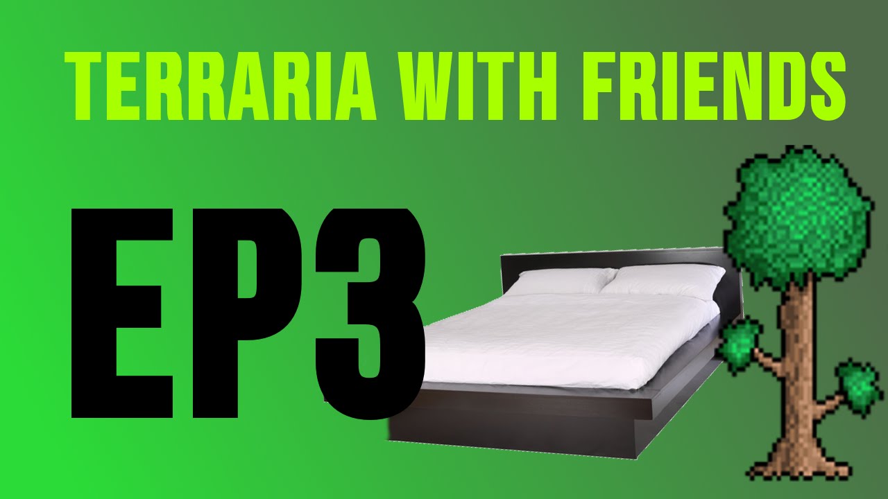 Terraria with Friends - Episode 3: Hooks, Beds, Candy cane pickaxe ...