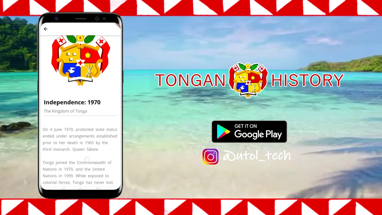 History Of Tonga App (Utol Tech) - YouTube