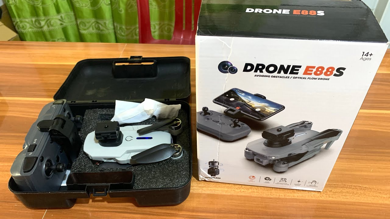 E88s Brushless motor Unboxing Test Review and How to use - YouTube