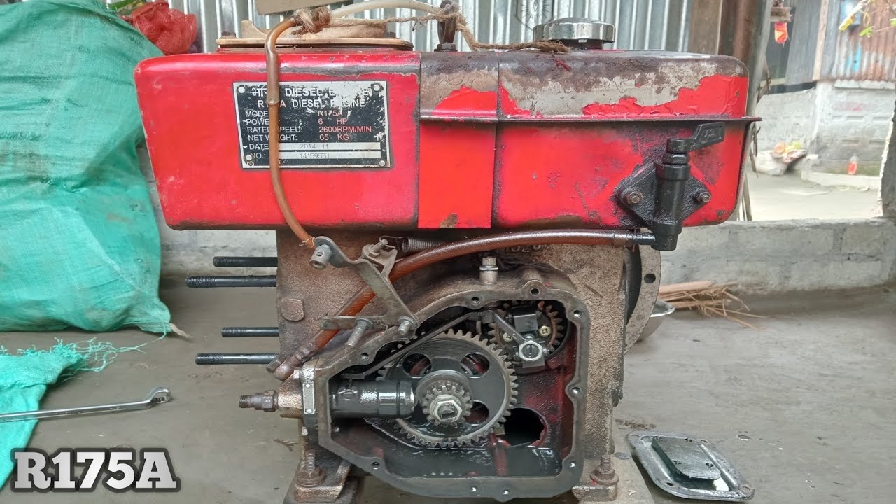 Restoration of old R175A diesel engine | Restore and repair old D6 ...