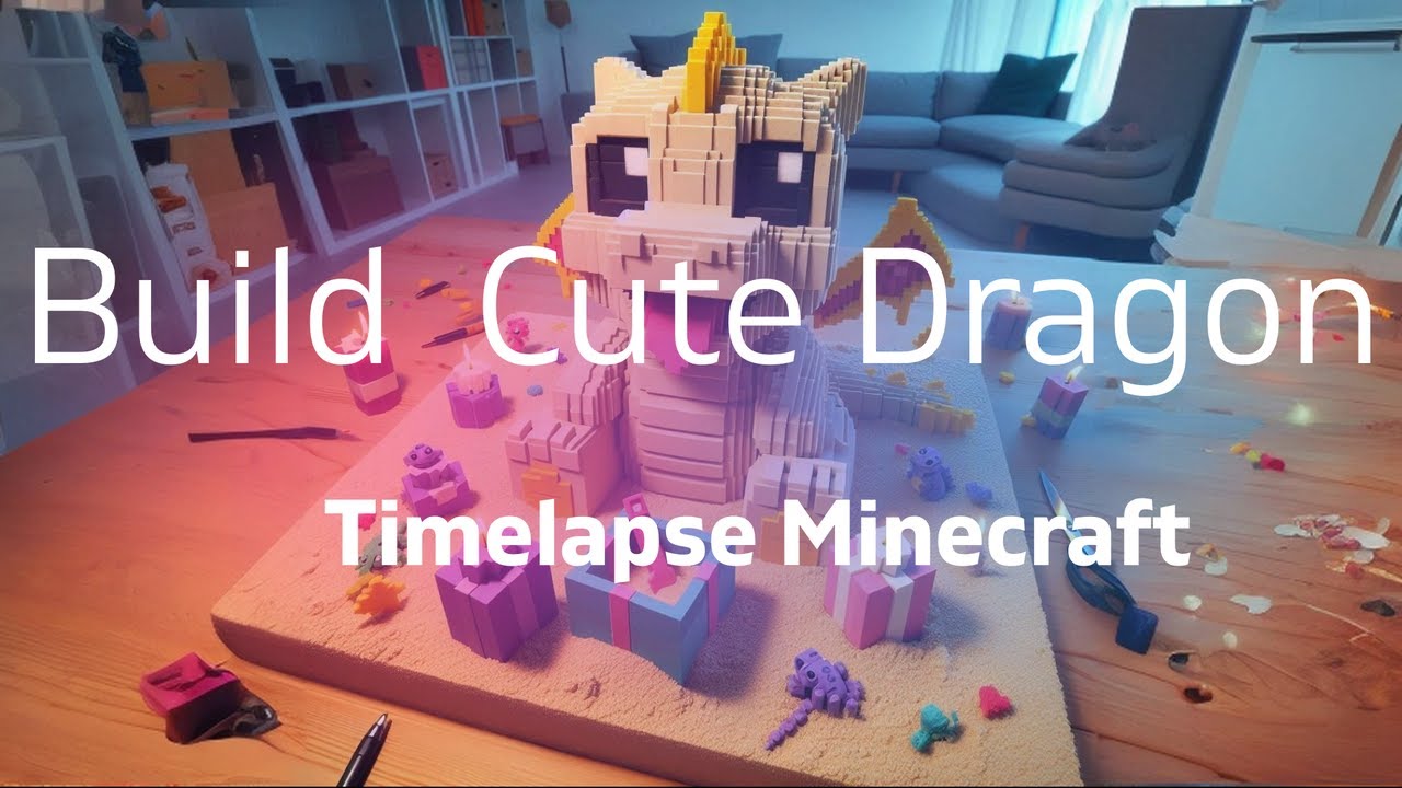Cute Dragon Build in Minecraft | Time Lapse Tutorial - YouTube