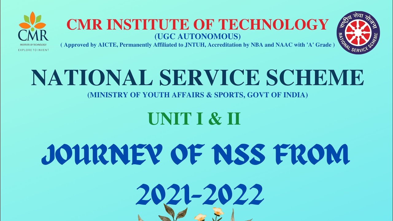Journey of NSS from YR 2021-2022 | NSS CMRIT| - YouTube