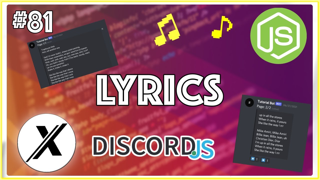 [EASY] HOW TO MAKE A LYRICS COMMAND | DISCORD.JS | #81 - YouTube