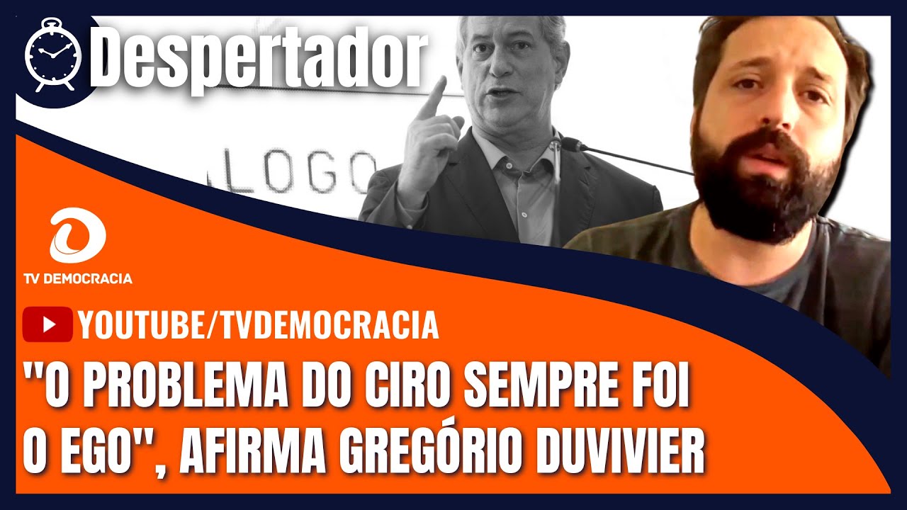 "O problema do Ciro sempre foi o ego", afirma o ator Gregório Duvivier ...