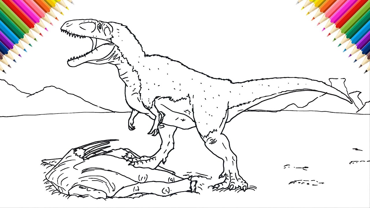 How to Draw Tyrannotitan | Drawing and Coloring dinosaurs - YouTube